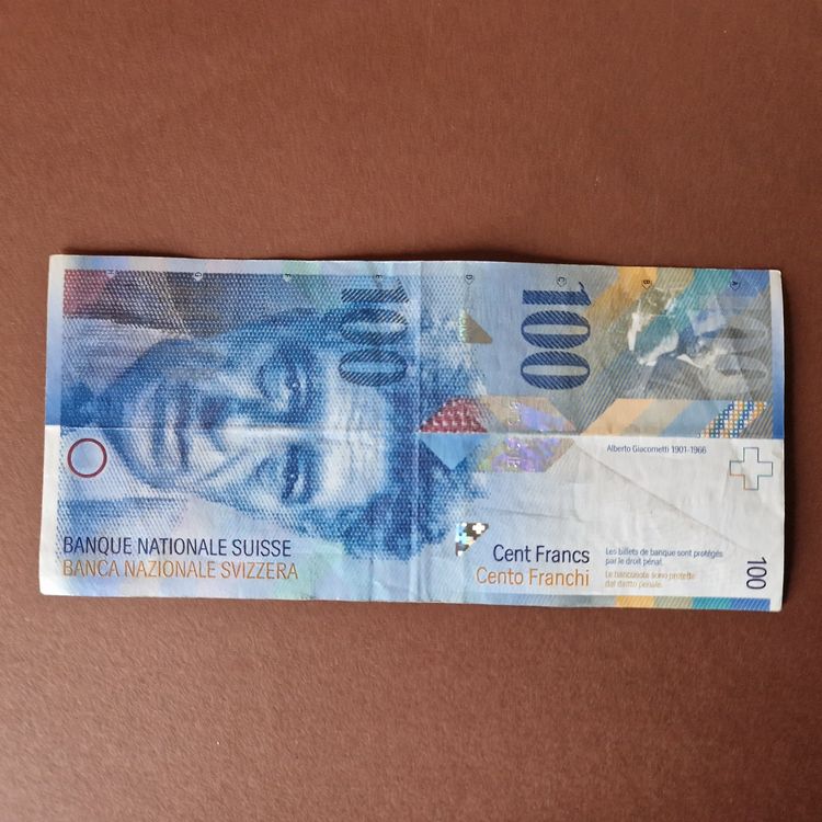 Note 100 Franken Alberto Giacometti 1901-1966 | Kaufen auf Ricardo