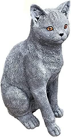 KATZE STEINFIGUR STEIN SKULPTUR CHAT SCULPTURE EN PIERRE (Neu und ...