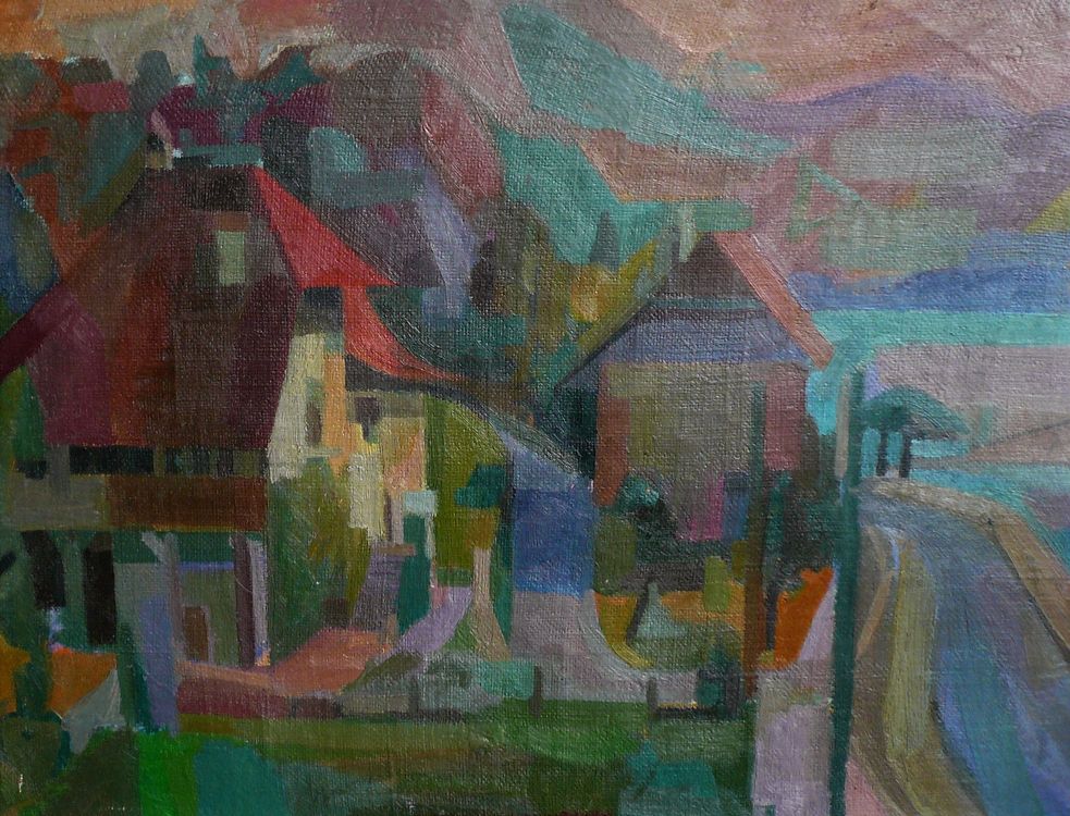 Toni GRIEB, OelGemälde auf Lwd. "das Heidehaus in Oberhofen" (Gebraucht ...