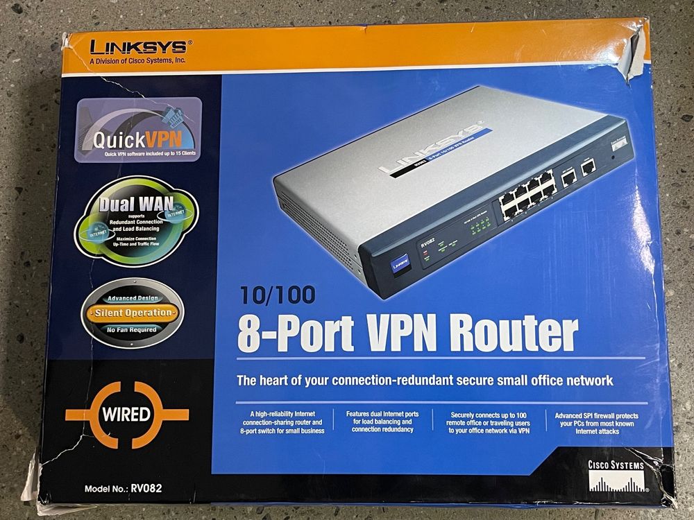 RV082 Linksys Cisco Dual WAN VPN Router | Kaufen auf Ricardo