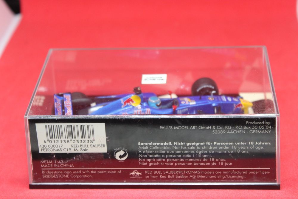 1/43 Red Bull Sauber Petronas C19 (2000) - #17 M. Salo (D'occasion) à ...