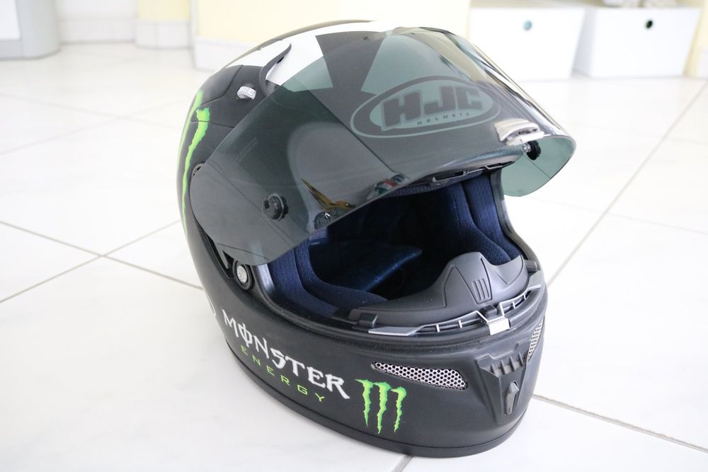 HJC Motorradhelm Helm Monster Energy Edition Motorrad Töff (Neu (gemäss ...