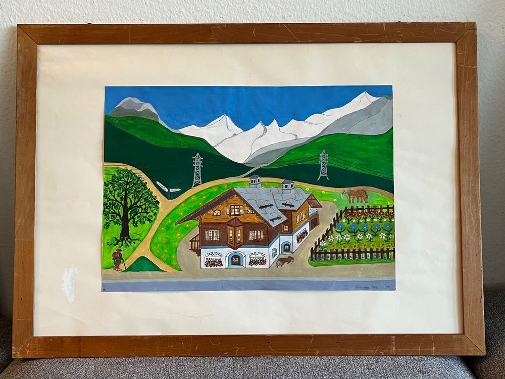 Pontresina im Engadin Graubünden Gemälde Signiert (Gebraucht) in Basel für CHF 290 – mit ...