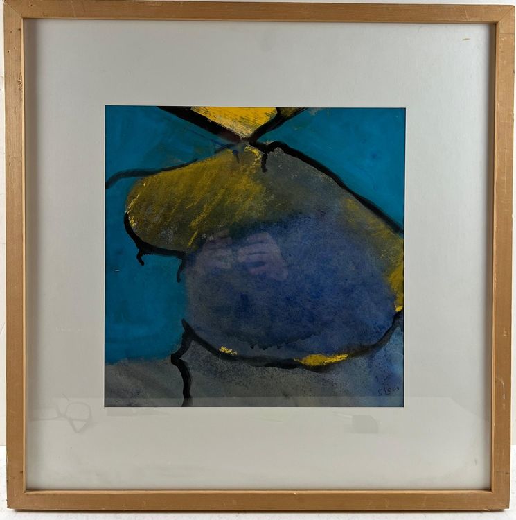 Abstrakte Mischtechnik Handsigniert. | Kaufen auf Ricardo