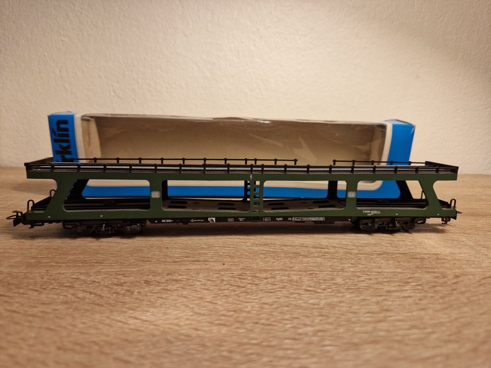 Märklin 4074 Autotransportwagen DB H0 (D'occasion) à St-Aubin-Sauges ...