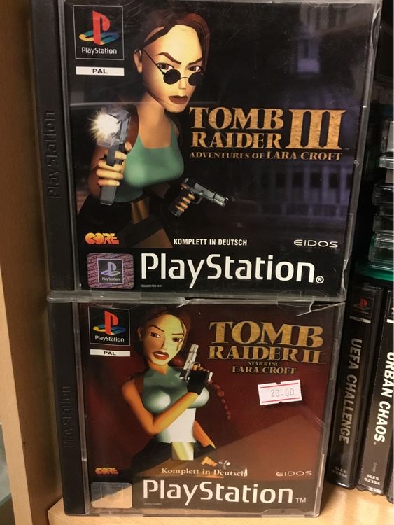 PlayStation 1 - ps1 - Tomb raider 2 et 3 (DE) (Gebraucht) in fribourg ...