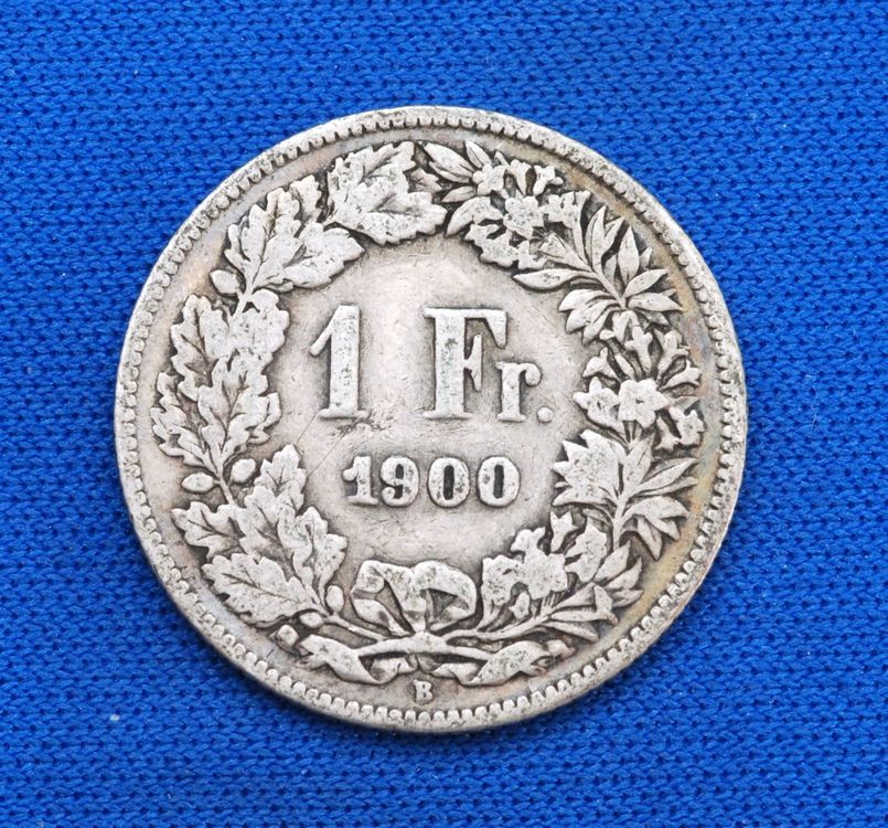 Silberner 1.- Jahrgang 1900, Rar (Gebraucht) in Mühlethal für CHF 10 – mit Lieferung auf Ricardo ...