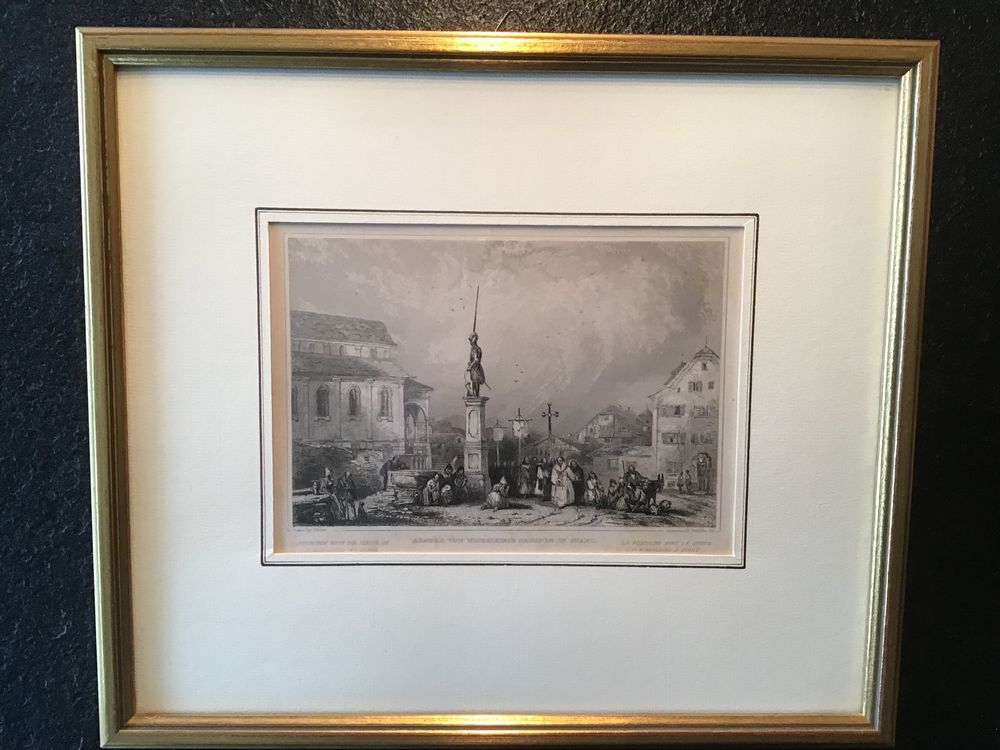 Arnold v. Winkelried Brunnen Stans H.Griffiths 1835 | Kaufen auf Ricardo
