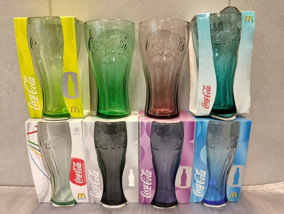 2006/7/8/10 McDonald's Coca Cola Glas 8 Gläser Set Classic | Kaufen auf ...