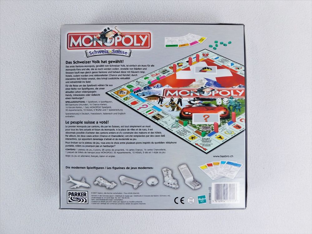 Brettspiel "Monopoly Schweiz" von Hasbro (Gebraucht) in Bülach für CHF 15 – mit Lieferung auf ...