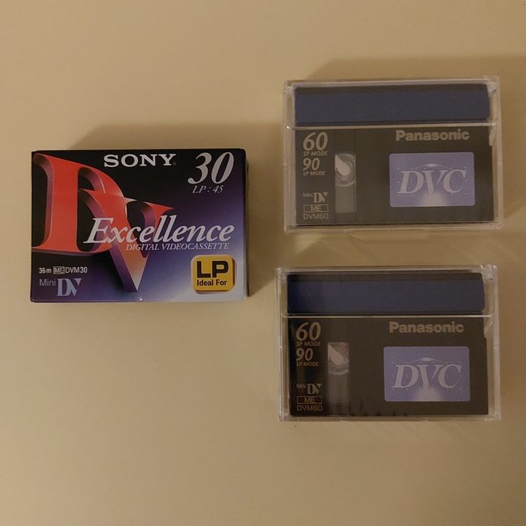MiniDV Panasonic 60 und Mini DV Sony 30 (Neu und originalverpackt) in ...
