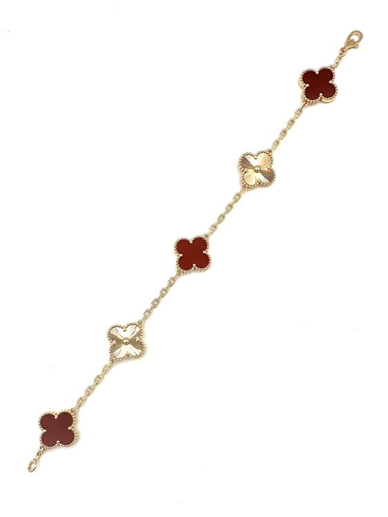 VAN CLEEF. Collection "Alhambra vintage", bracelet or rose (Gebraucht ...