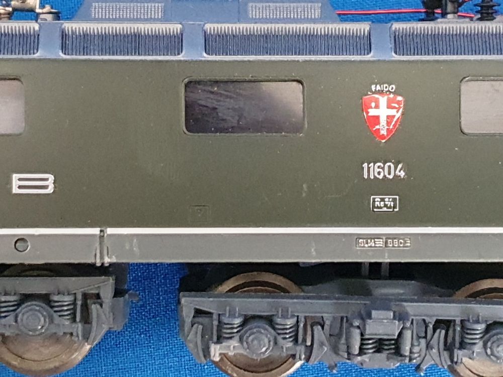 SBB-Lokomotive Re6/6, grün Nr.11604 "Faido", Lima H0, analog (Gebraucht ...