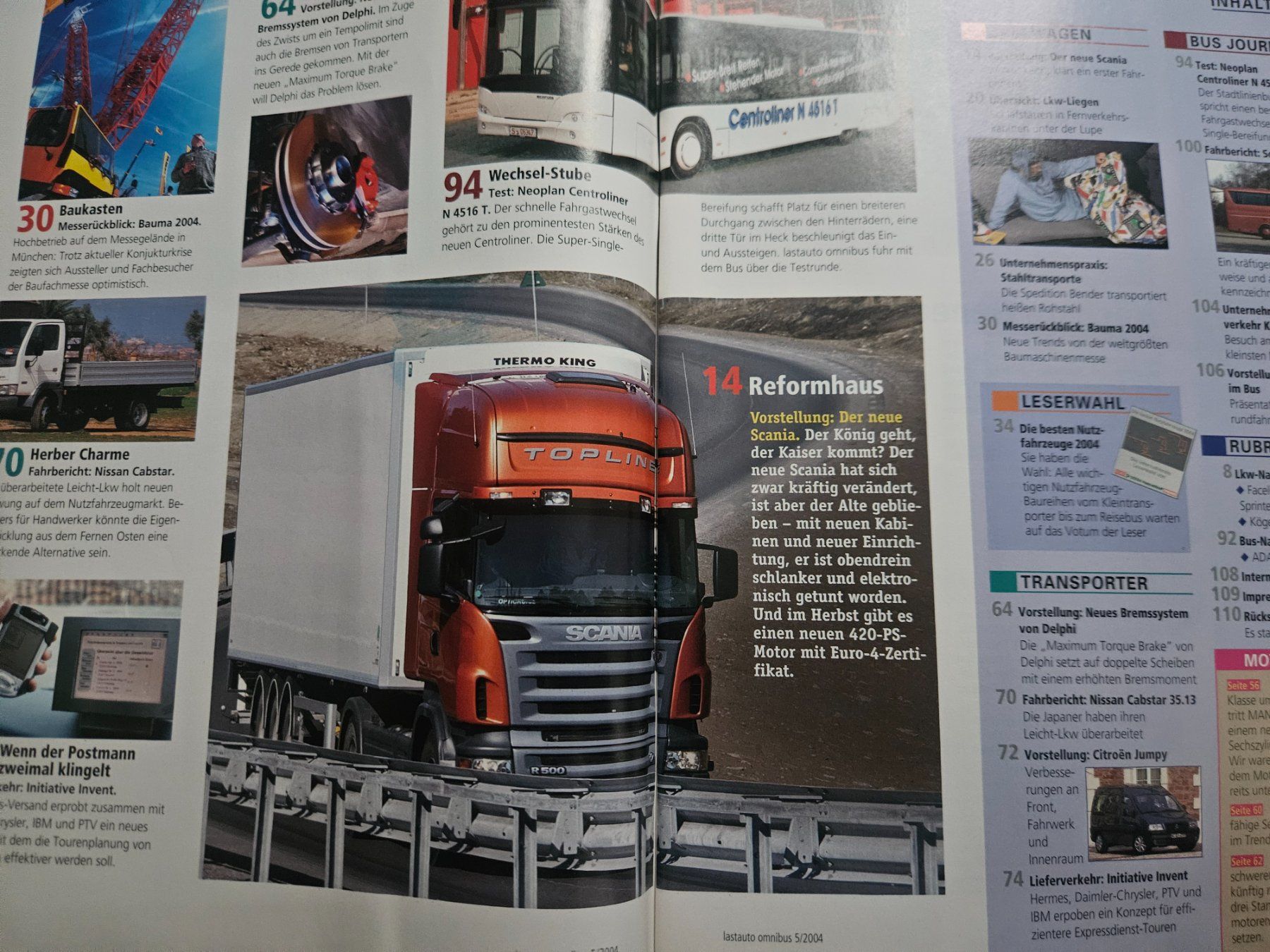 Lastauto Omnibus /04 Scania R420 R500 MAN TGA 430 Cabster xx (Gebraucht ...