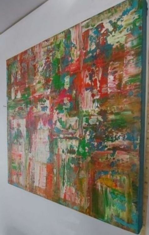 Gemälde, Farbenfroh, Modern,von mir selbstgemalt 50×50 (Neu (gemäss Beschreibung)) in Riehen für ...