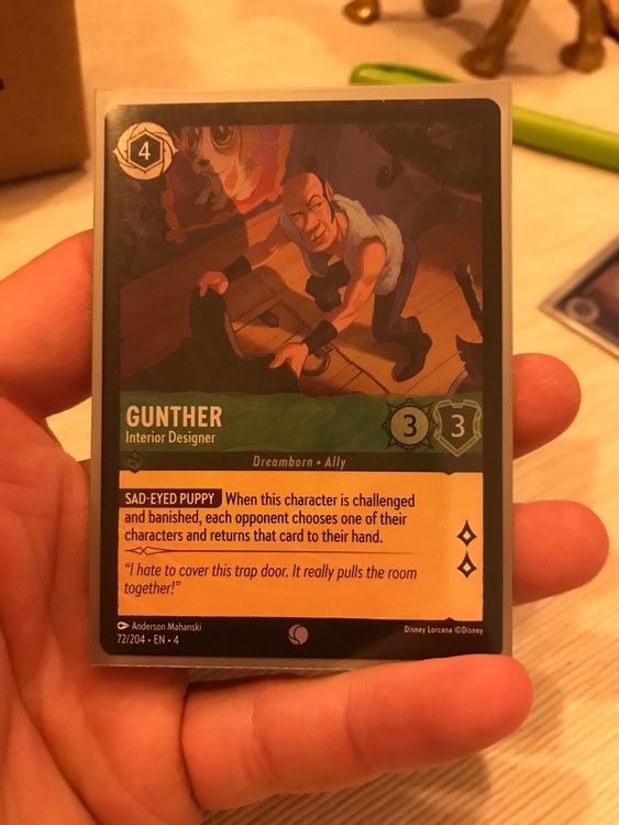 Disney Lorcana Gunther interior designer foil (Neu (gemäss Beschreibung ...