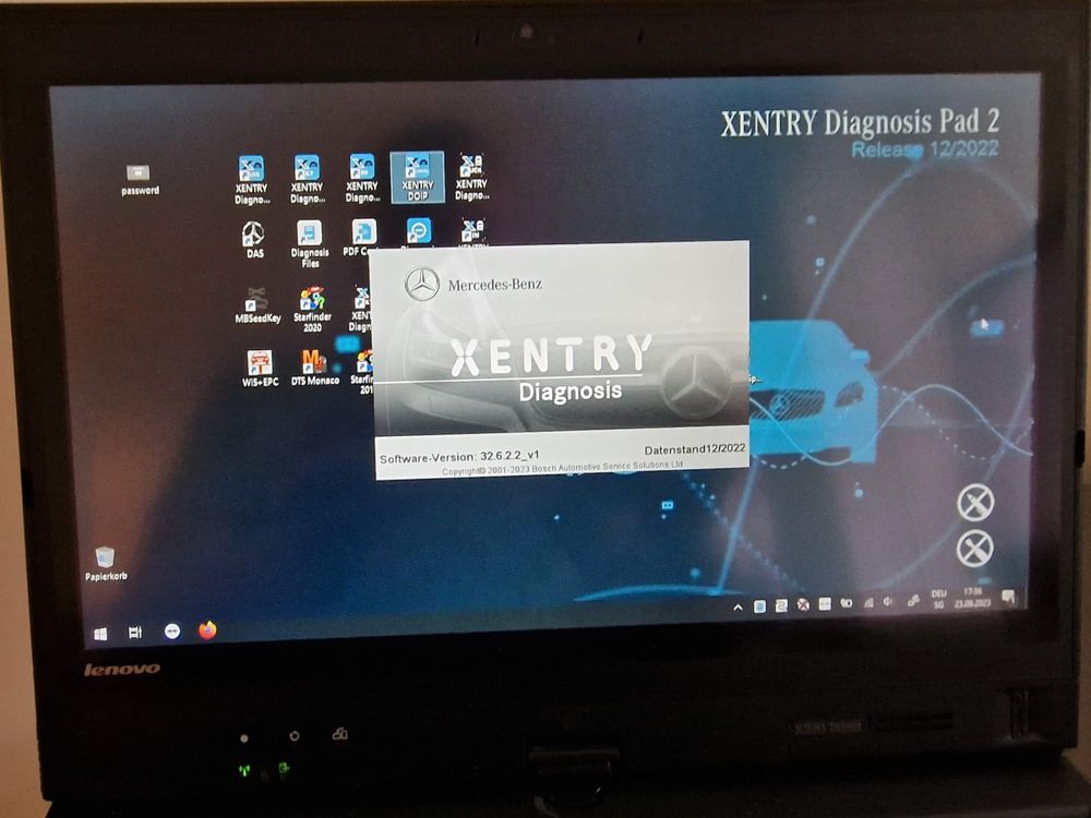 MB SD Star XENTRY C4 inkl. Diagnose PC Benz OBD Set Service (Gebraucht ...