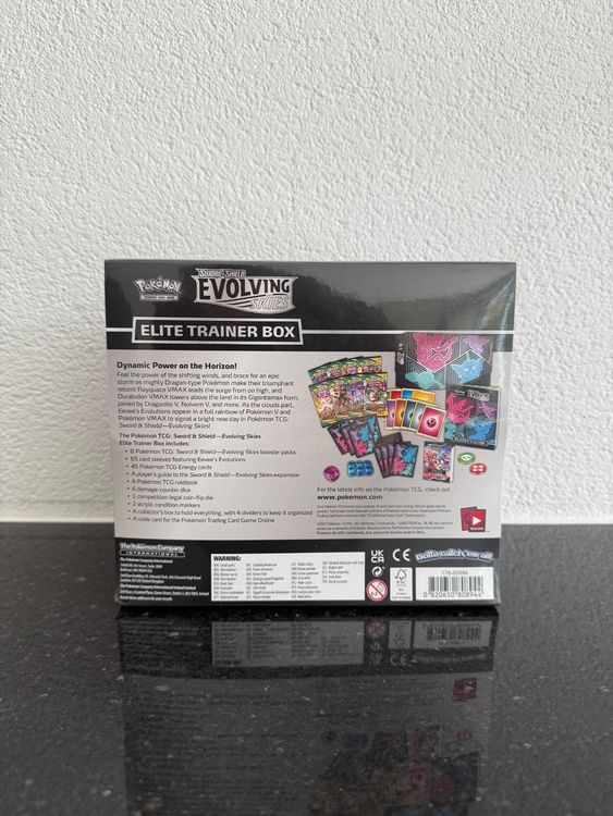 Pokémon Evolving Skies Elite Trainer Box EN (Neu und originalverpackt ...