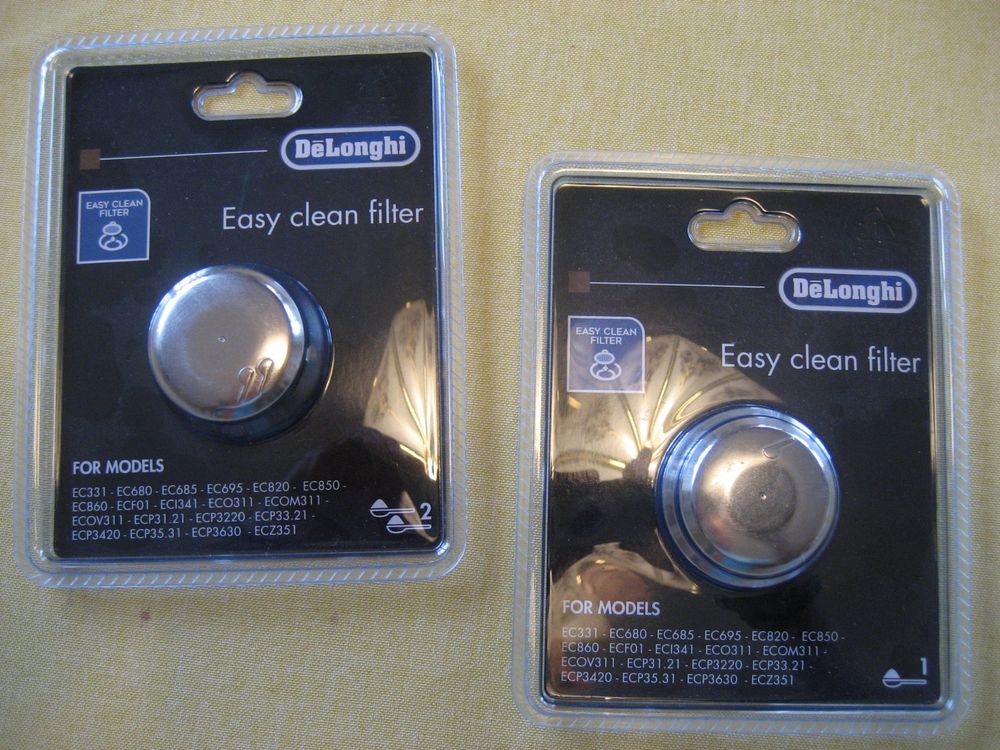 DeLonghi Kaffemaschinen Filter für 1 + 2 Portionen! Neu! | Kaufen auf ...