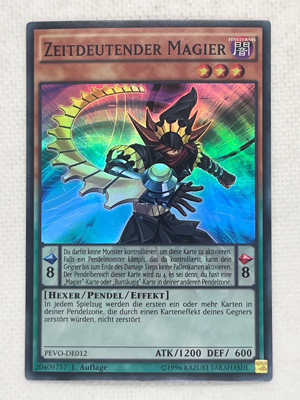 Yu-Gi-Oh! Zeitdeutender Magier, 1. Auflage, Deutsch! (Gebraucht) in ...