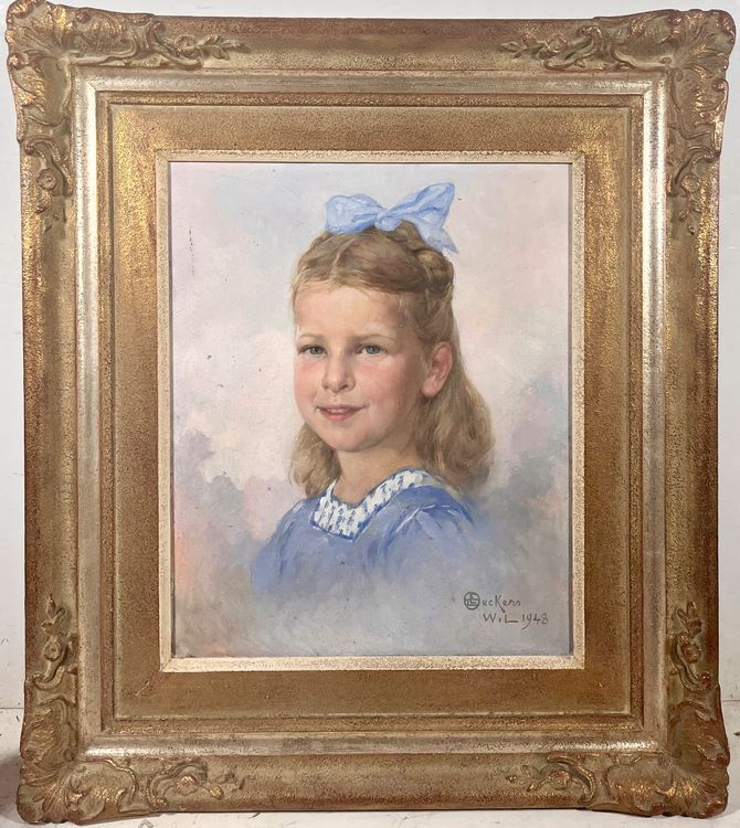 40. er Jahre Portrait Gemälde von eine Mädchen, Unl. Sig. (Gebraucht) in Root für CHF 49 – mit ...