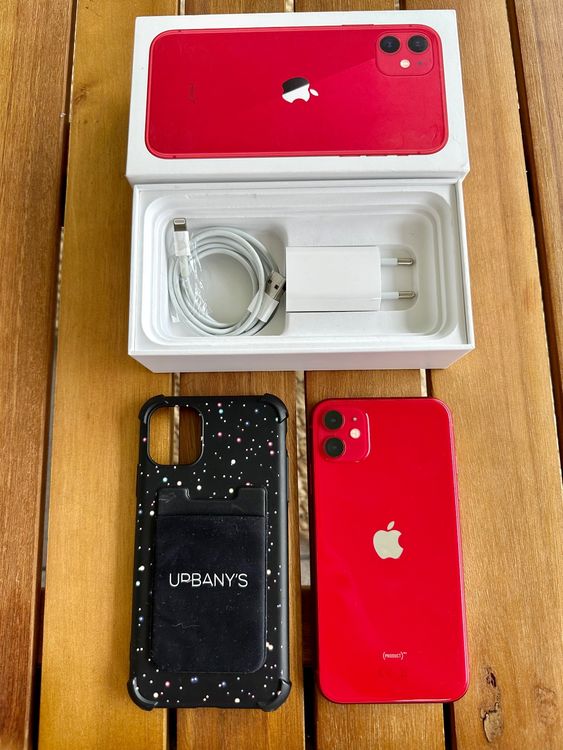 Iphone 11 Red 128GB Neuwertig Komplett (Neu (gemäss Beschreibung)) in ...