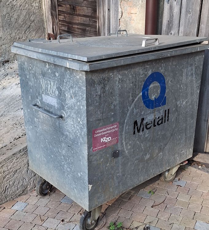 Robuster Metallmulden Container 1m3 | Kaufen auf Ricardo
