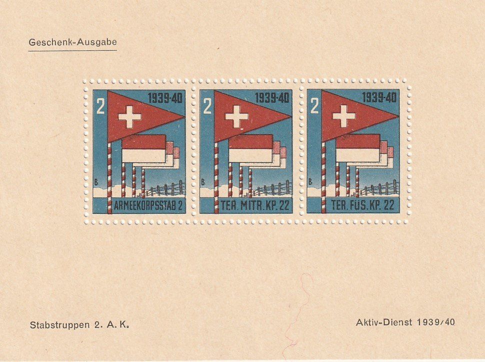 STABSTRUPPEN 2. A.K., 1939-40 (Neu (gemäss Beschreibung)) in Aarburg für CHF 3 – mit Lieferung ...
