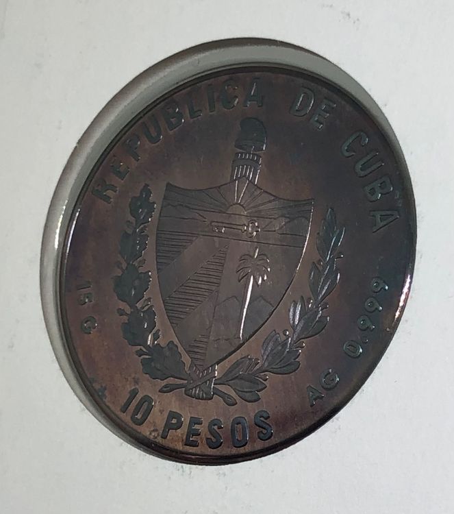 KUBA 10 Pesos 1997 statue de Jupiter SILVER TRES RARE (Neuf avec ...