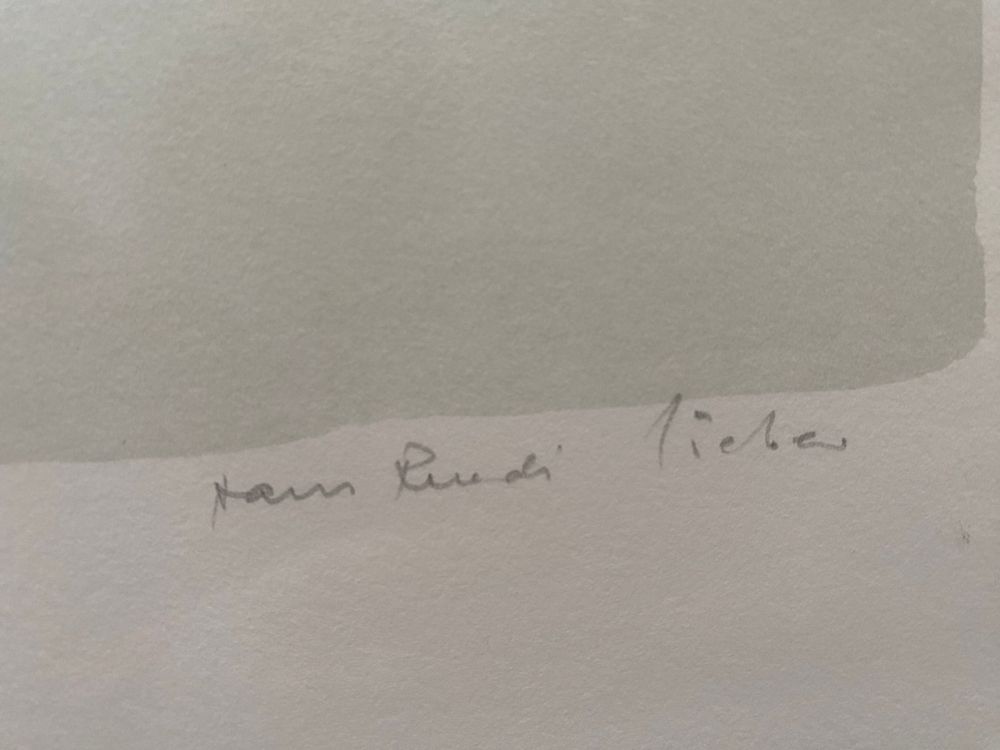 Hans Ruedi Sieber, Lithographie signiert, mit schönem Rahmen (Gebraucht ...