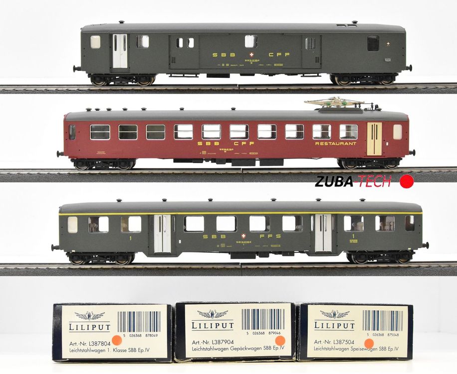 Liliput 3x Leichtstahlwagen SBB H0 GS mit OVP | Kaufen auf Ricardo