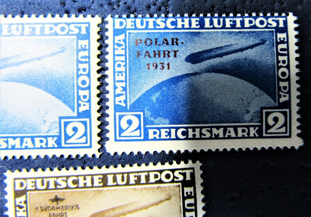 DEUTSCHE LUFTPOST AMERIKA-EUROPA REICHSMARK 5ER-SET ZEPPELIN (Neu (gemäss Beschreibung)) in für ...