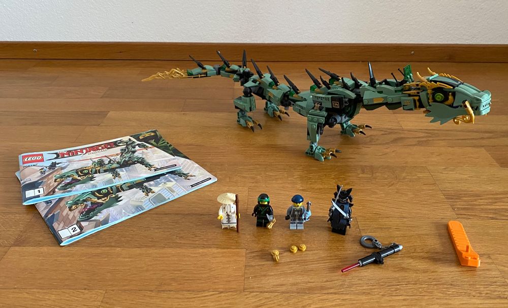 LEGO Ninjago 70612 Mech- Drache des Grünen Ninja kpl. +OBA (Gebraucht ...