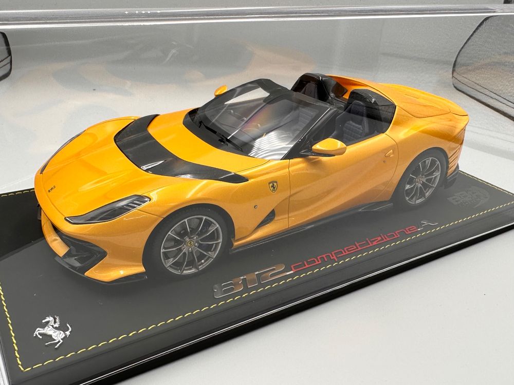 Ferrari 812 Competizione Aperta 1/18 giallo (Neu und originalverpackt ...