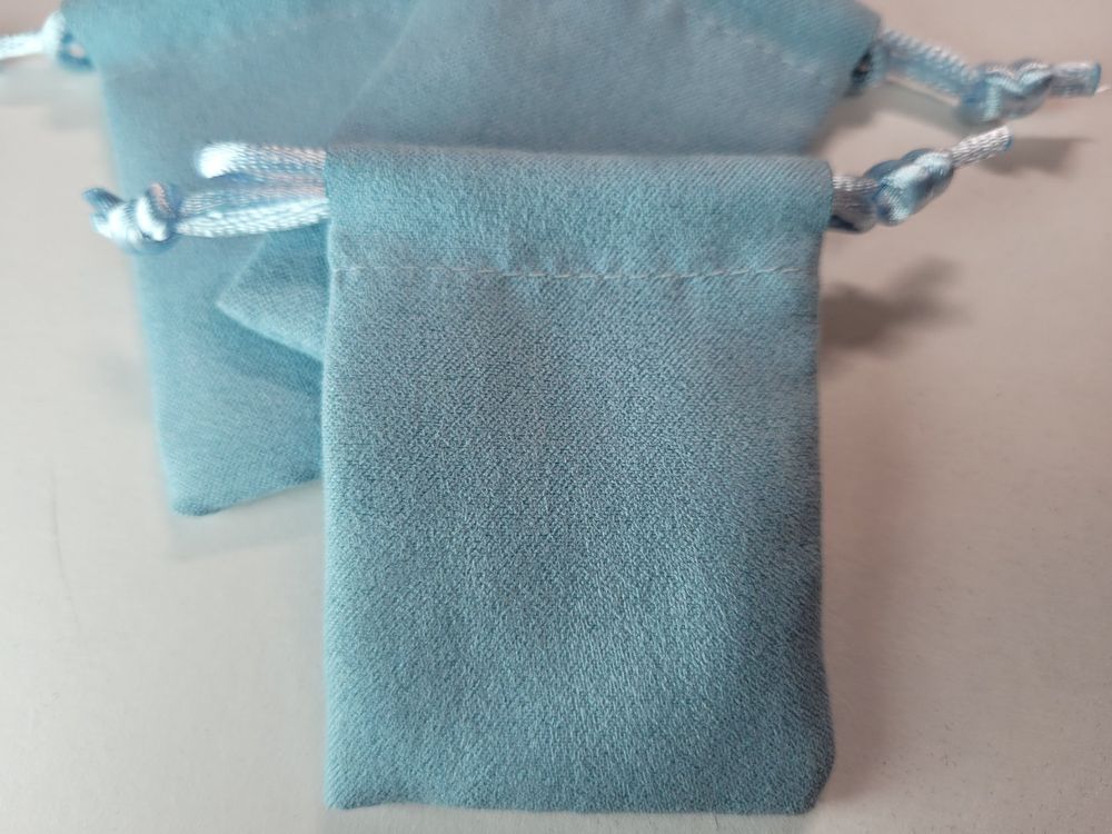 10 Schmuck Beutel Himmel blau 7x5cm Verpacku Box Samt Velvet | Kaufen ...