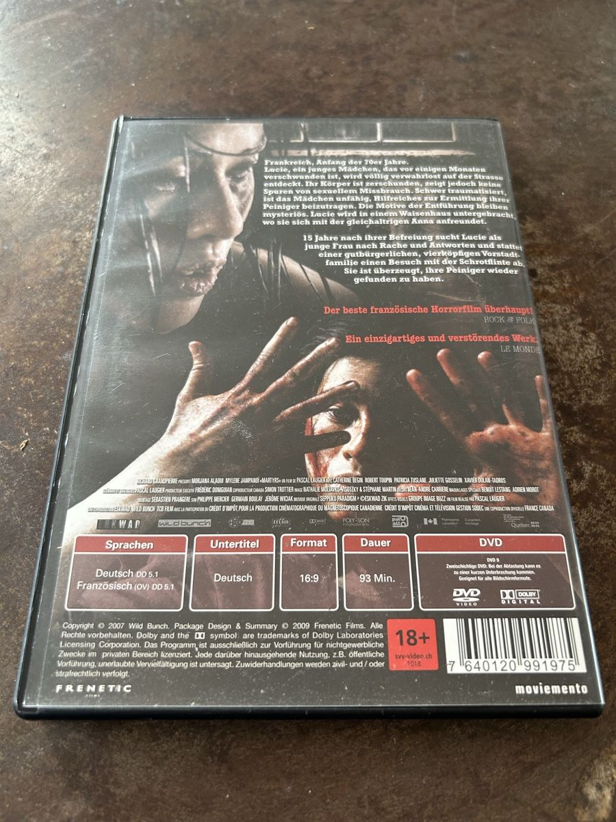 Martyrs - Uncut Version - Frenetic DVD (Gebraucht) in Winterthur für ...