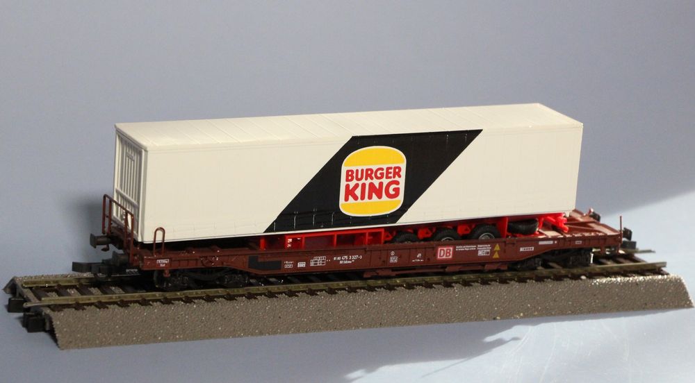 H0 / DC Kombimodell mit BURGER-KING-Auflieger | Kaufen auf Ricardo