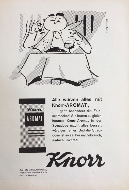 2x Vintage Reklame, Knorr Aromat / Usego, 1953 (Gebraucht) in ...