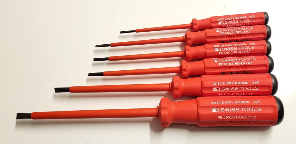 PB Swiss Schraubenzieher Schlitz Isoliert Neu 0/1/2/3/4/5 (Neu (gemäss Beschreibung)) in Davos ...
