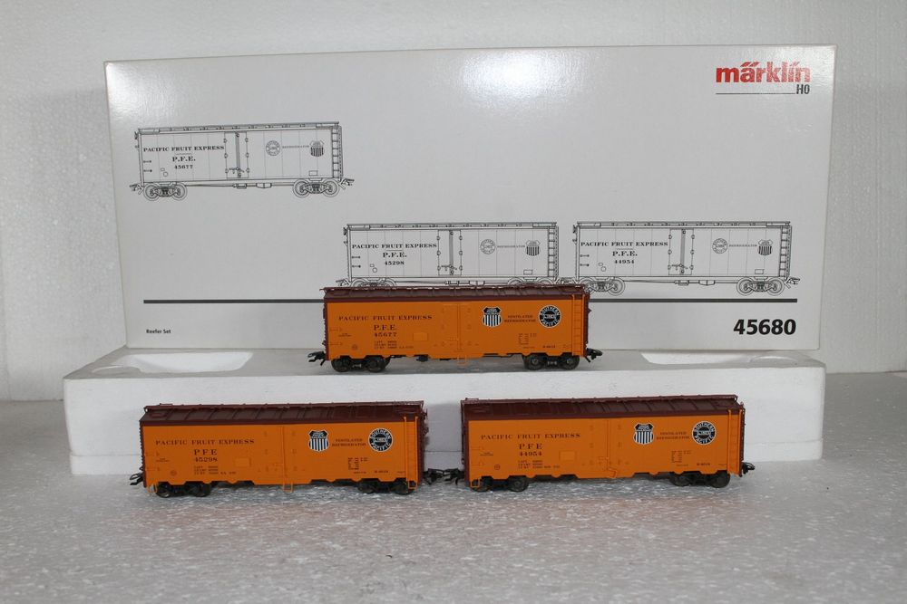 Märklin 45680 Refrigerator Car Set U.P. S.P. US USA (Gebraucht) in ...