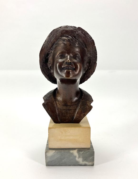 Giovanni De Martino, Bronze Büste Skulptur, 1890er (Gebraucht) in Basel für CHF 250 – mit ...