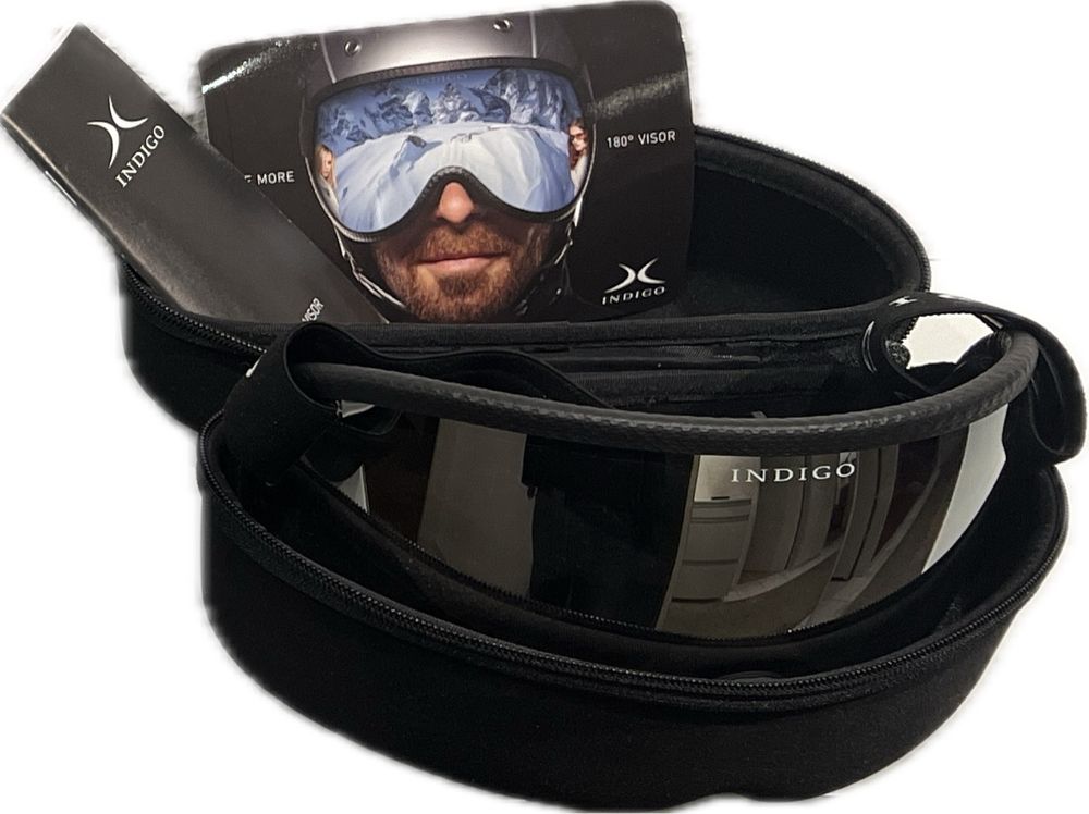 Indigo Design Skihelm mit Brille | Kaufen auf Ricardo