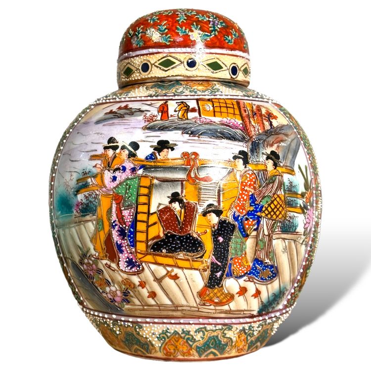 Vintage Chinese handpainted ginger jar | Kaufen auf Ricardo