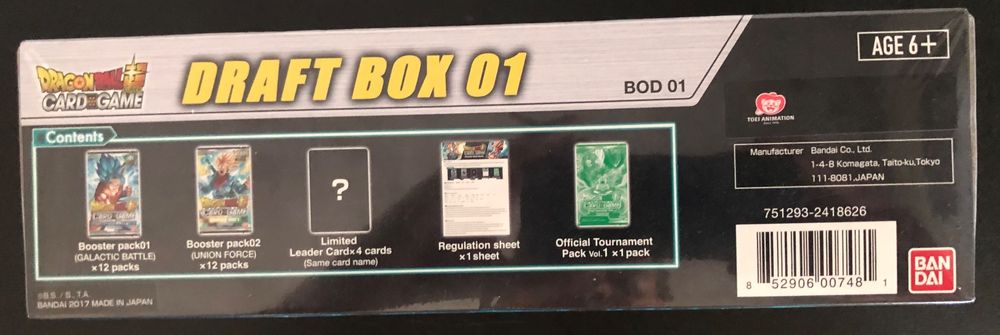 Dragonball Super - Draft Box 01 | Kaufen auf Ricardo