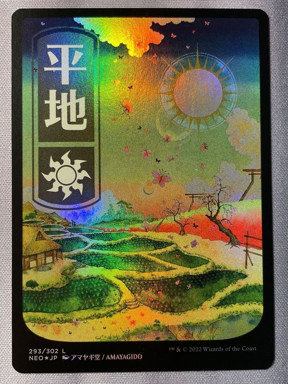 Mtg Full Art basic Land FOIL 293/302 Kamigawa Boosterfrisch (Neu ...