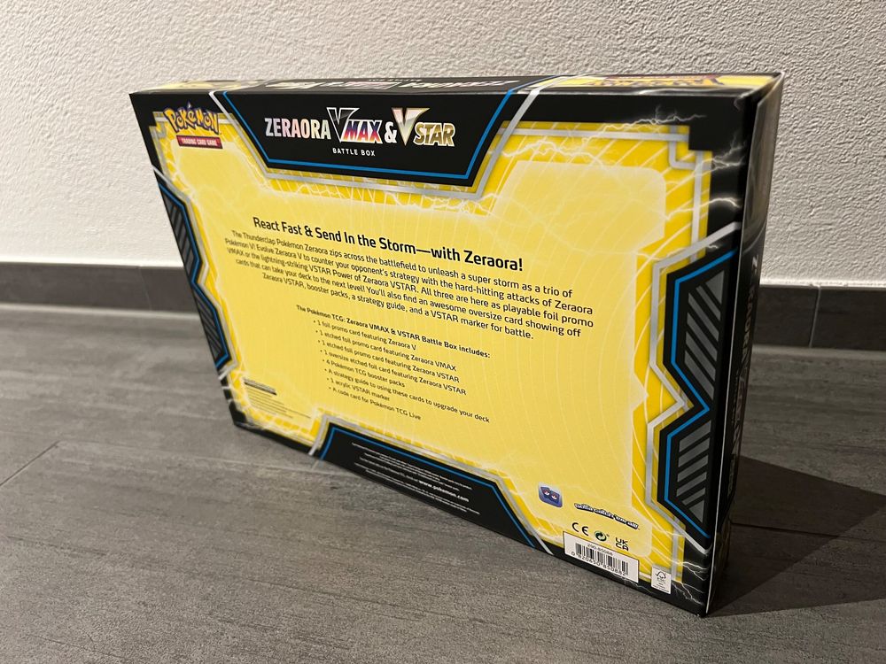 🇬🇧 Pokémon | Zeraora VMAX & VSTAR Battle Box | OVP | EN 🔥 (Neu und ...