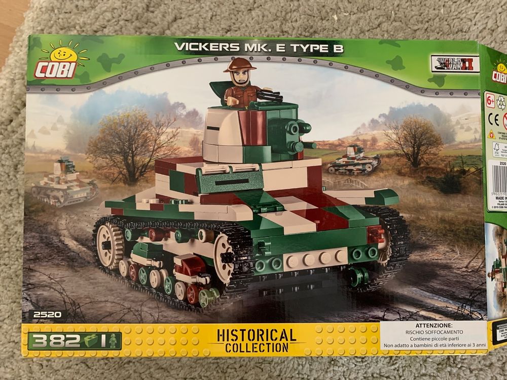 Cobi Panzer Vickers Mk 382 Teile LEGO Komp. Inkl OVP und BA (Gebraucht ...
