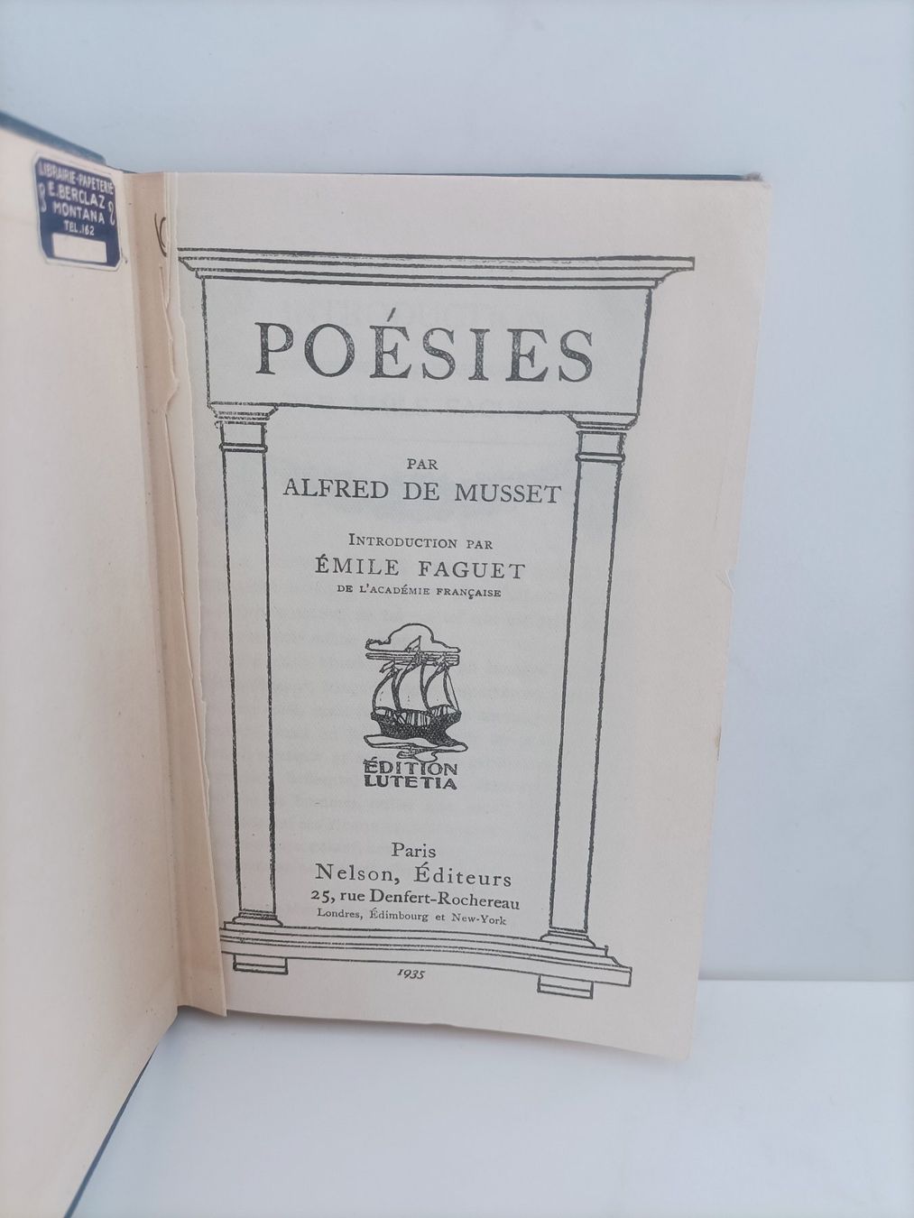 Poésies / Alfred de Musset / Nelson 1935 (Gebraucht) in crans montana ...