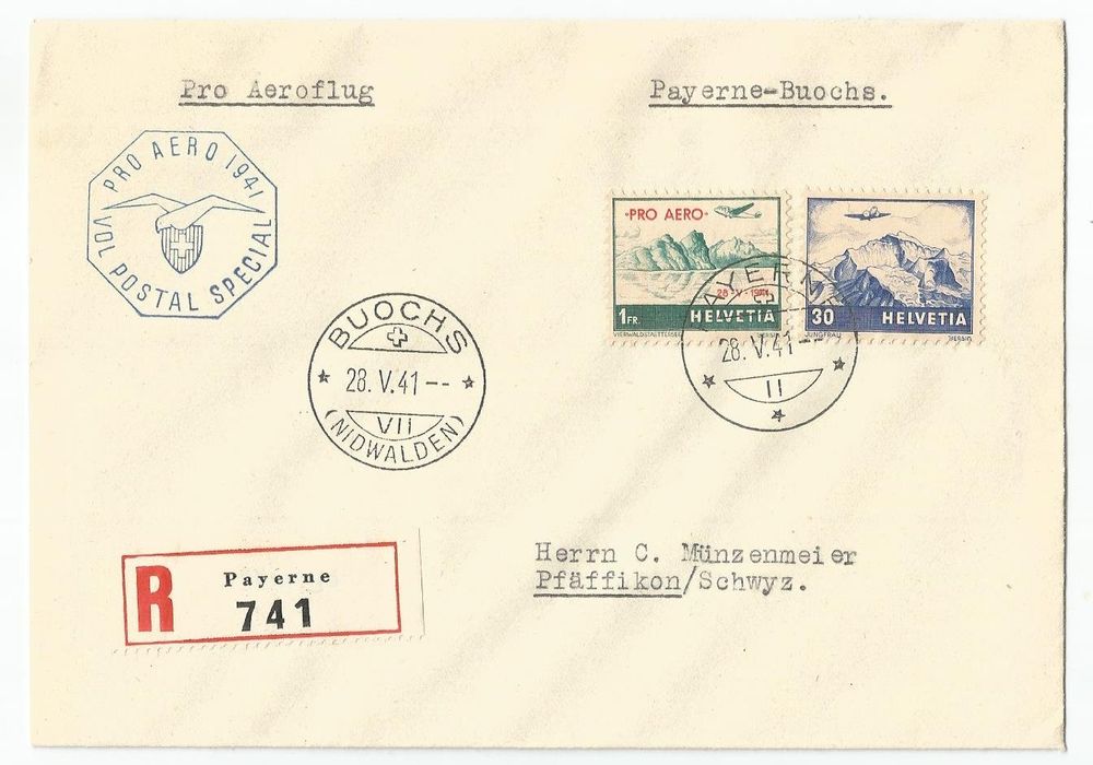 ** PRO AERO - SONDERFLUG 28.V.41 ** (Gebraucht) in Heimenschwand für CHF 1 – mit Lieferung auf ...