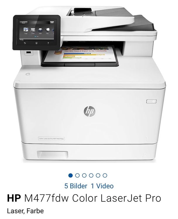 Drucker HP M477fdw Color Laser Jet pro (Gebraucht) in Bronschhofen für ...